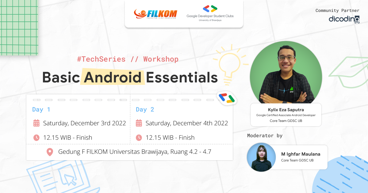 #TechSeries Workshop : "Basic Android Essentials" - Dicoding Indonesia