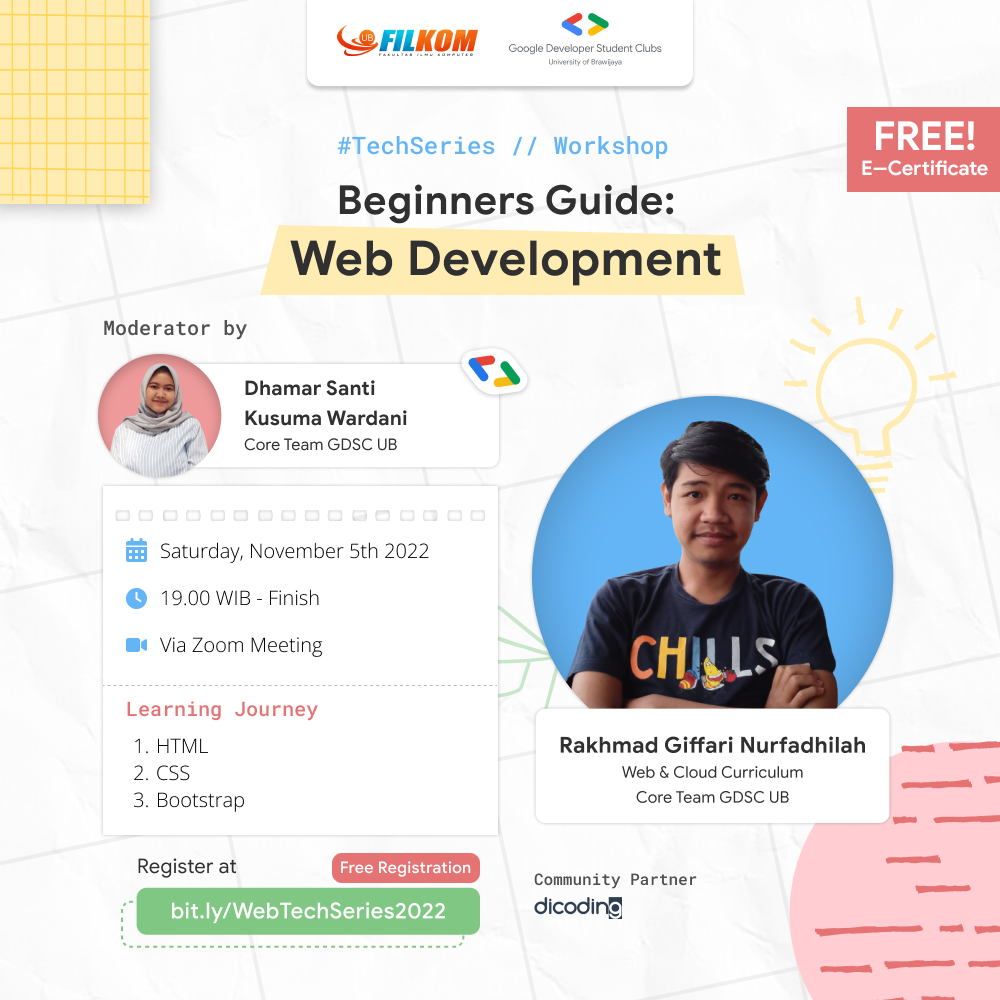 #TechSeries Workshop: “Beginners Guide: Web Development” - Dicoding Indonesia