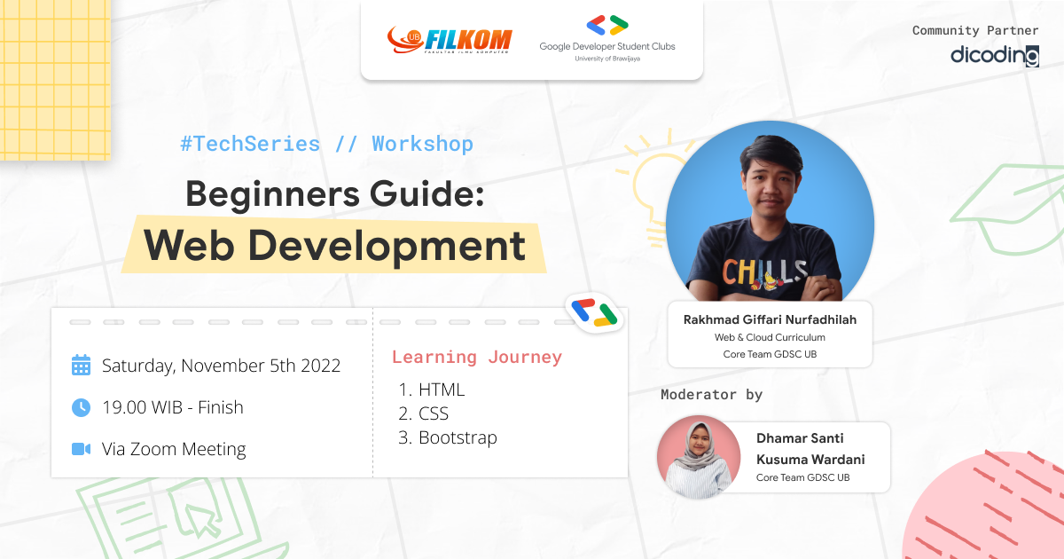 #TechSeries Workshop: “Beginners Guide: Web Development” - Dicoding Indonesia