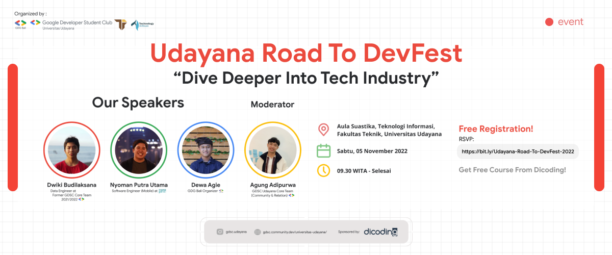 Udayana Road To DevFest - Dicoding Indonesia